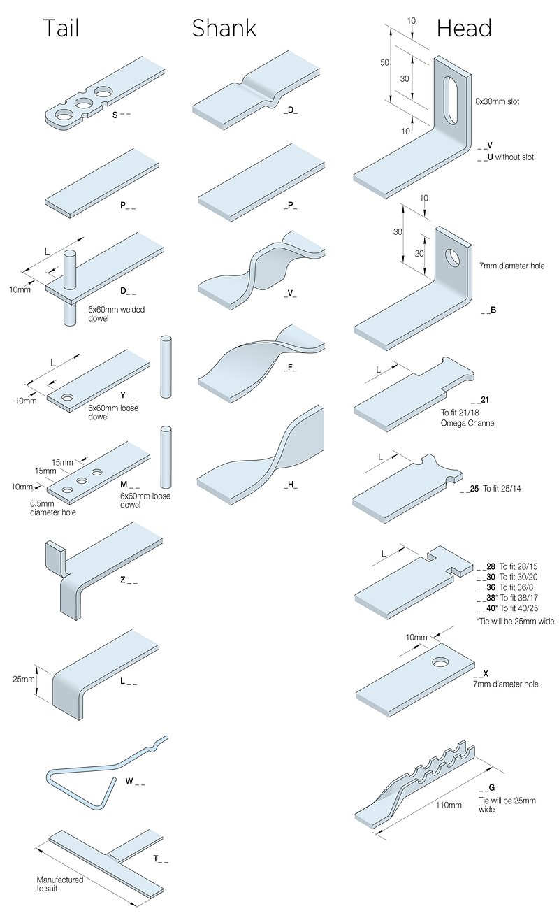 Bespoke Wall Tie References | Ancon