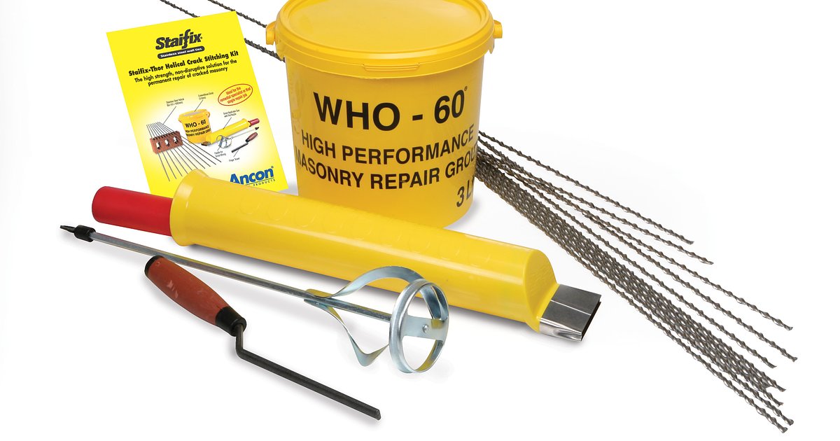 Staifix-Thor Helical Crack Stitching Kit | Ancon